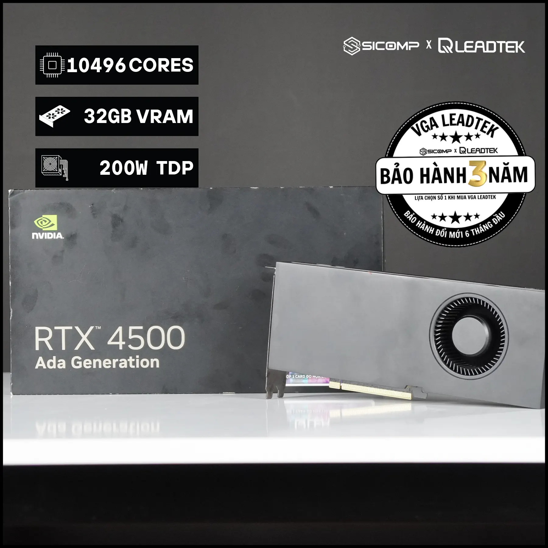 CARD MÀN HÌNH LEADTEK NVIDIA RTX PRO 4500 32G BLACKWELL GENERATION